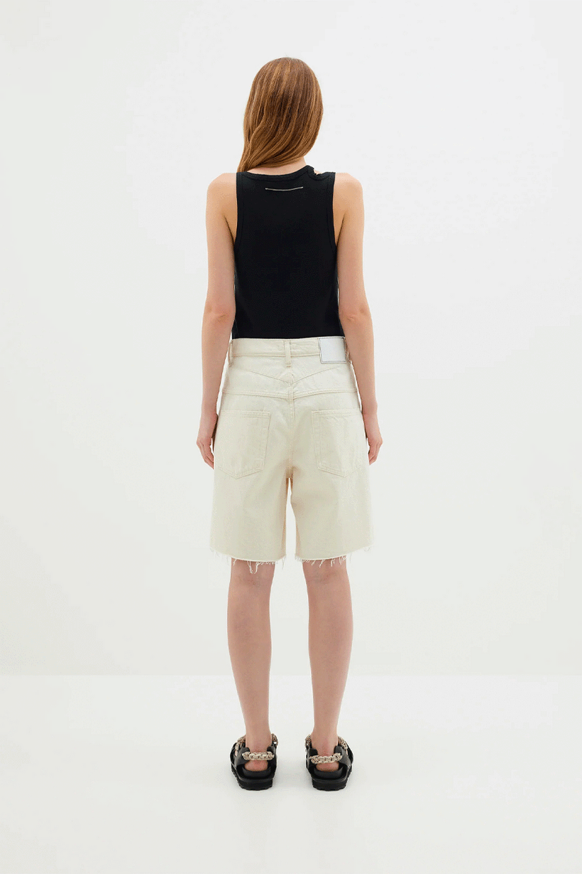 Bassike Cut Out Mini Rib Tank - Black – CHAPMANSTORE.CO.NZ