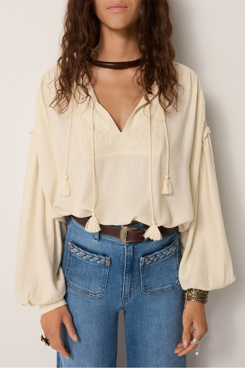 Maison Hotel Vega Blouse - Soft Ecru